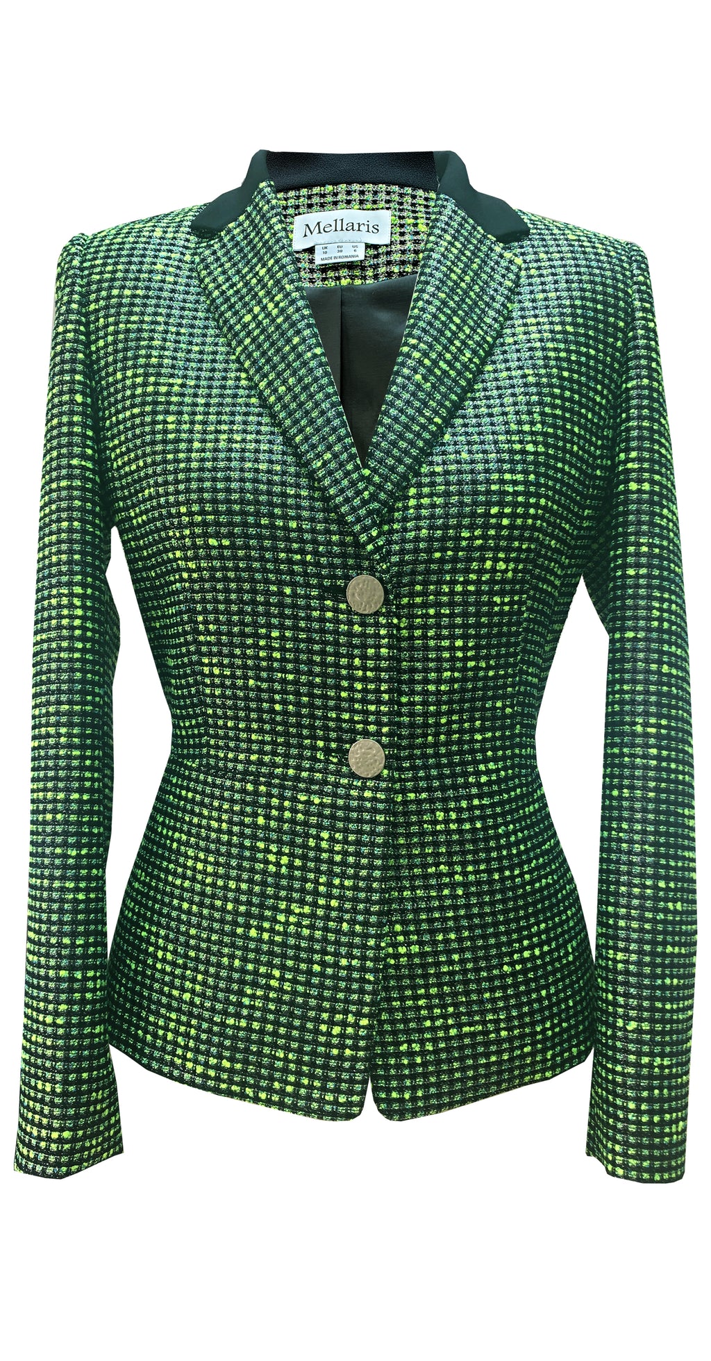 Henley Jacket JKT170B Green/Silver Metallic Tweed – MELLARIS
